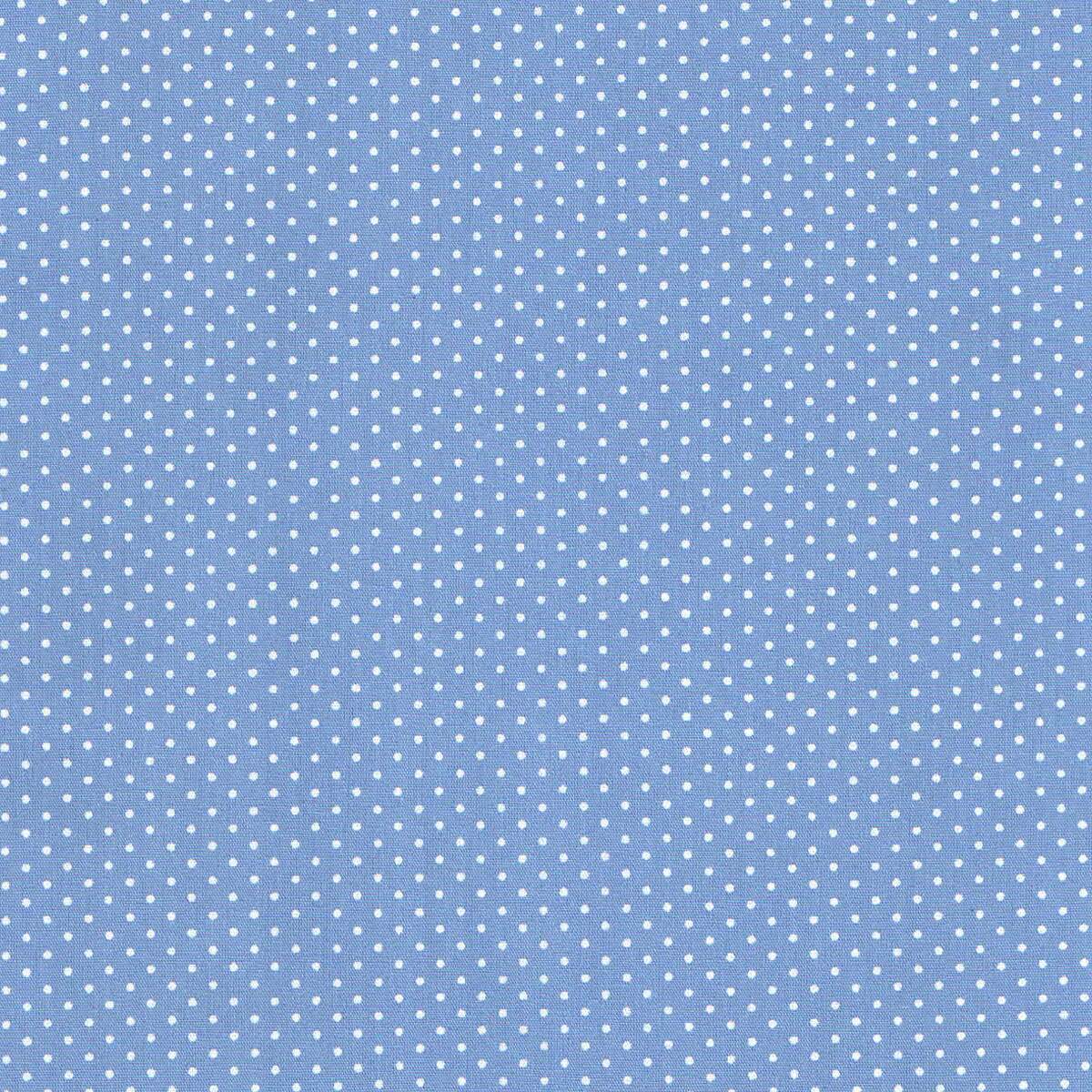 Tecido Tricoline Poá Médio Azul D.3450 - 0,50x1,50mt